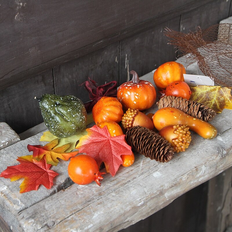 Oogst Decor Props Kunstmatige Mini Pompoen Kalebas... – Grandado