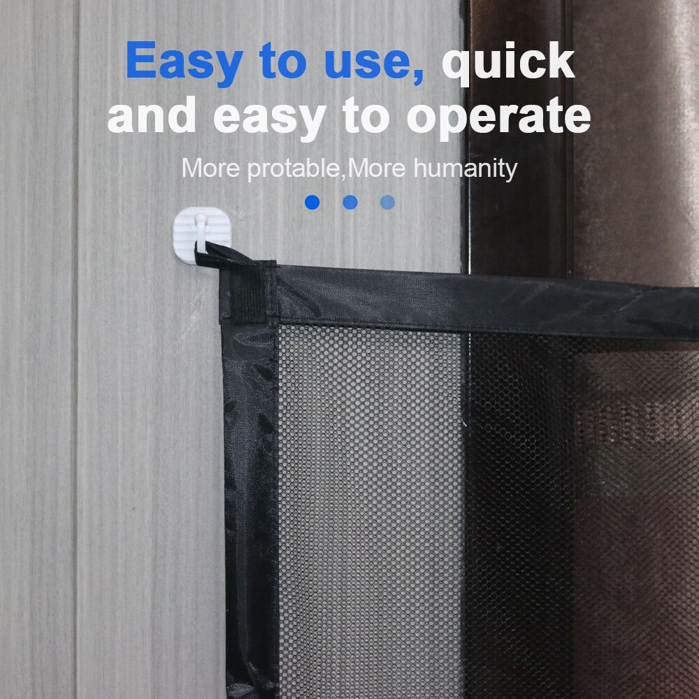 Retractable Dog Fence Gate Folding Guard Safety En... – Grandado