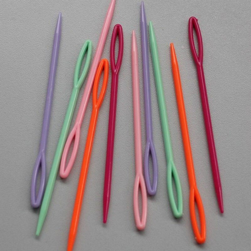 Random Color Mixed Plastic Knitting Needles Hand S... – Grandado