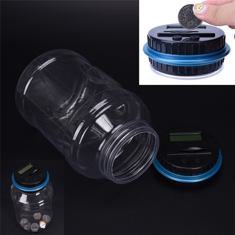 1X Electronic LCD Counting Coin Saving Pot Money B... – Grandado