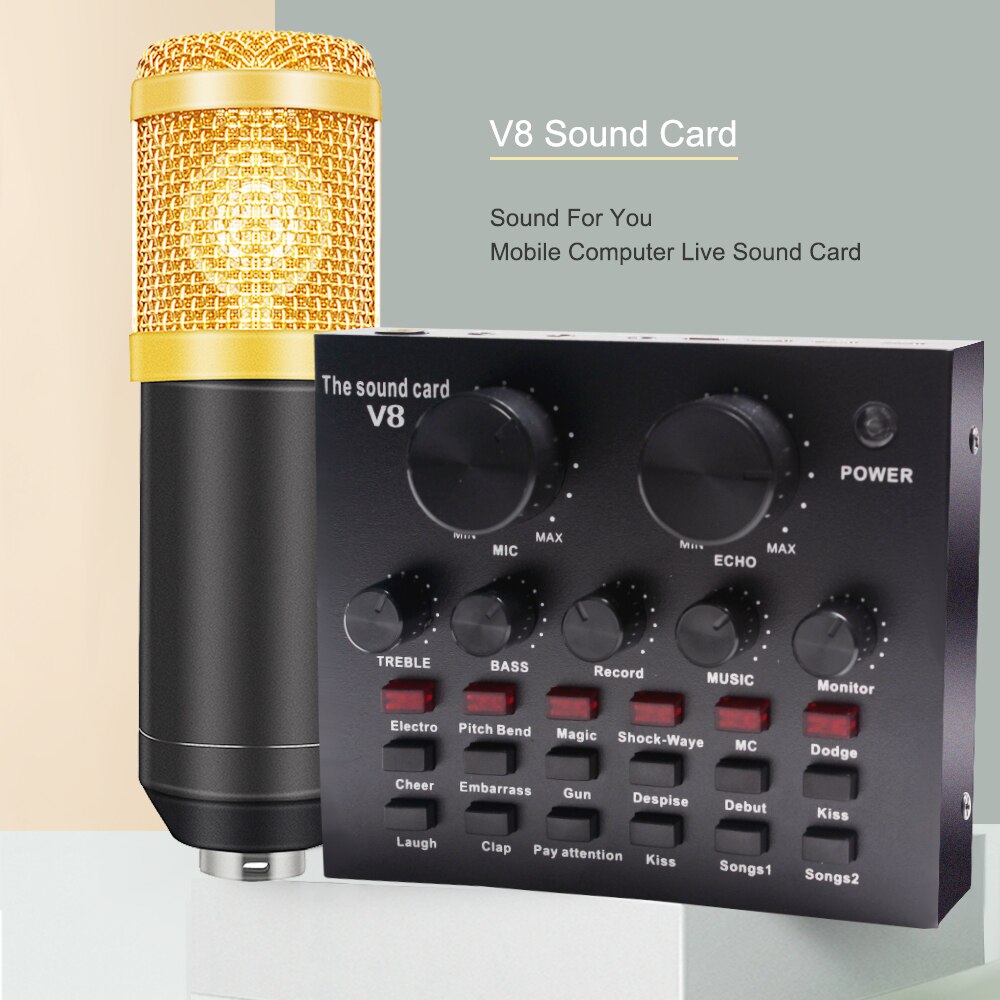 Bm 800 Studio Microphone Kits With Filter V8 Sound... – Grandado