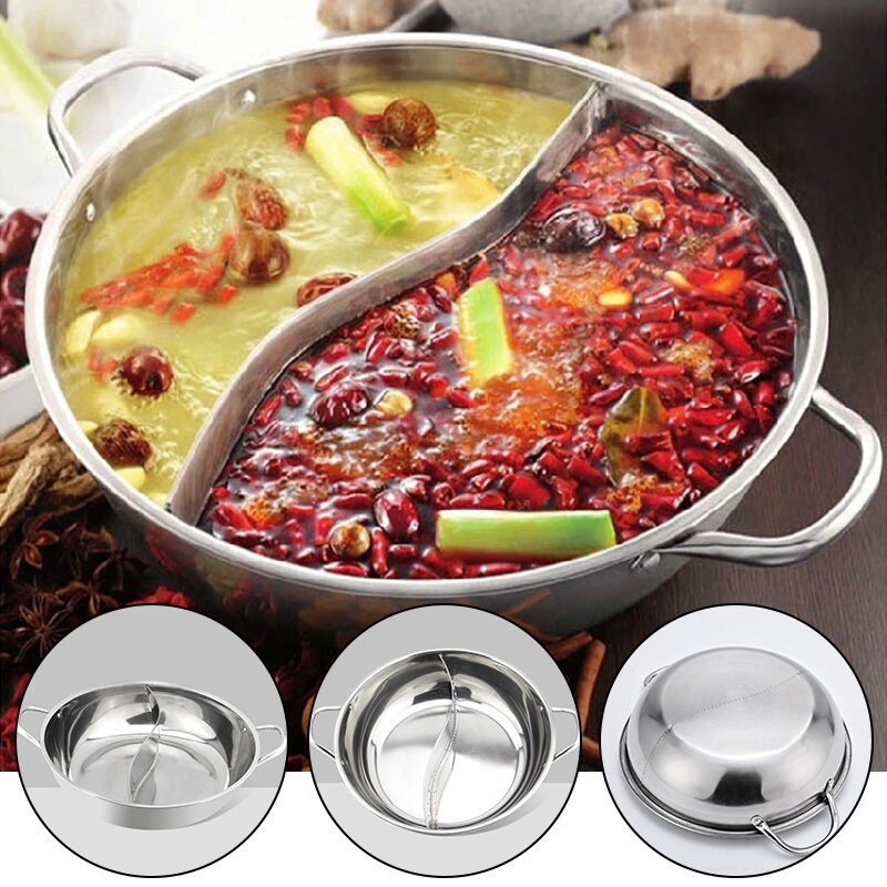 Kookpot Rvs Single-Layer Koken Pot 28 Cm Dubbele O... – Vicedeal