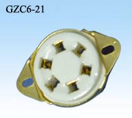 5pcs ceramic tube socket 6 pin tube socket GZC6-21... – Grandado