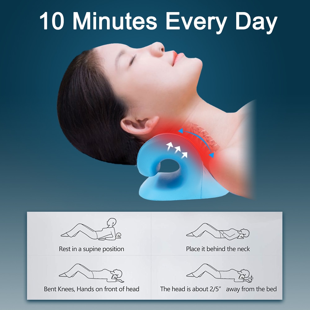 Neck Shoulder Relaxer Cervical Traction Device for... – Grandado