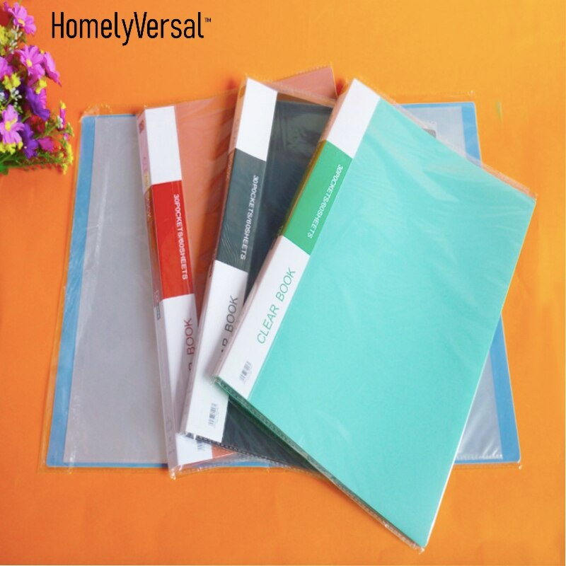 30 pockets A4 file tray Students folder plastic A4... – Grandado