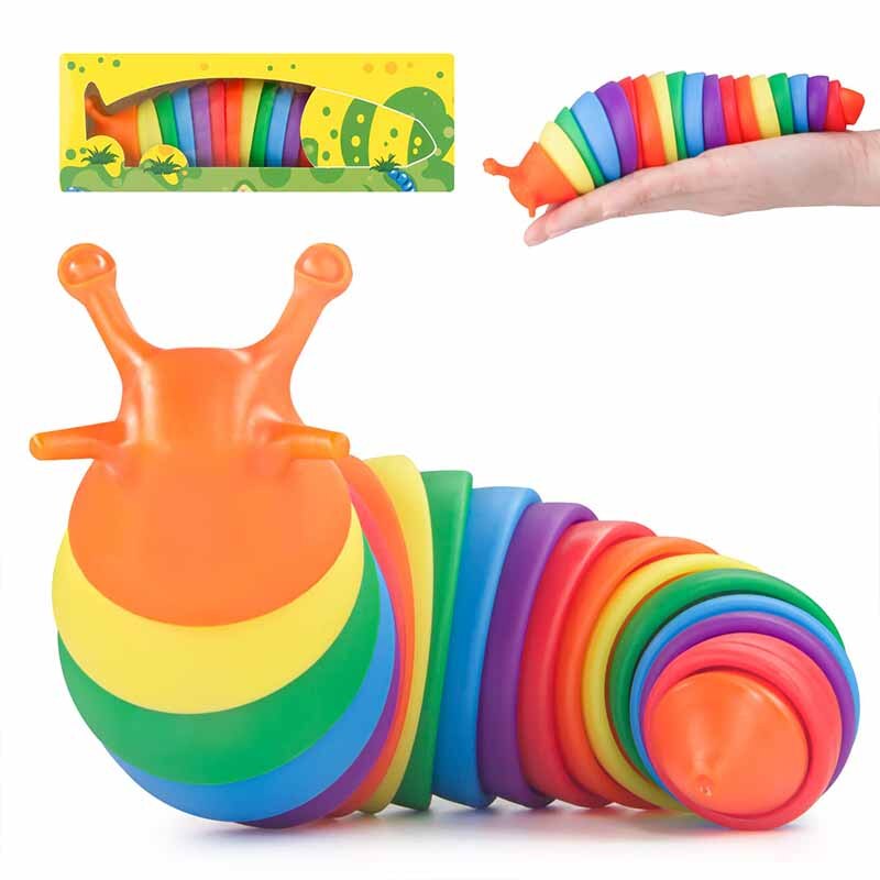 2022 Fidget Toys Slug Articulated Flexible 3D Fidg... – Grandado