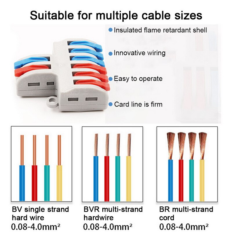 5/10pcs/Lot SPL-42/62 Mini Fast Wire Connector Uni... – Grandado