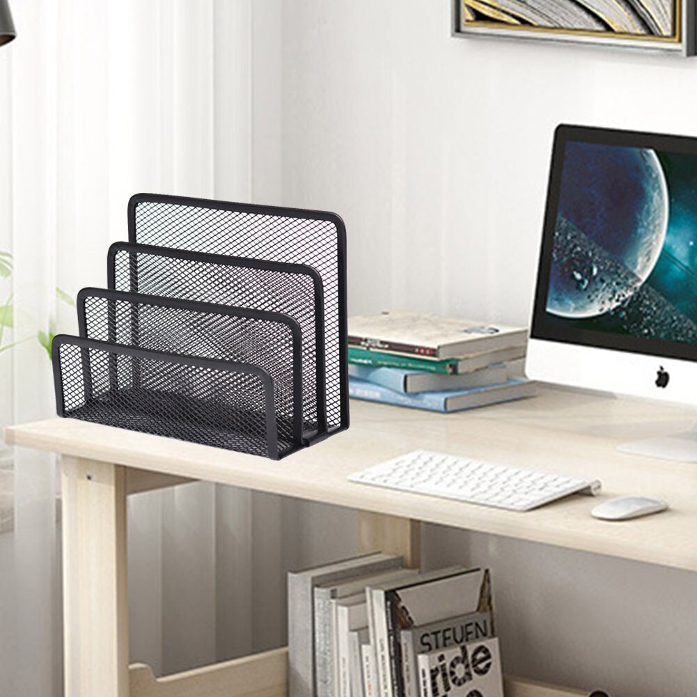Letter Holder Metal Mesh File Organizer Tray Offic... – Vicedeal
