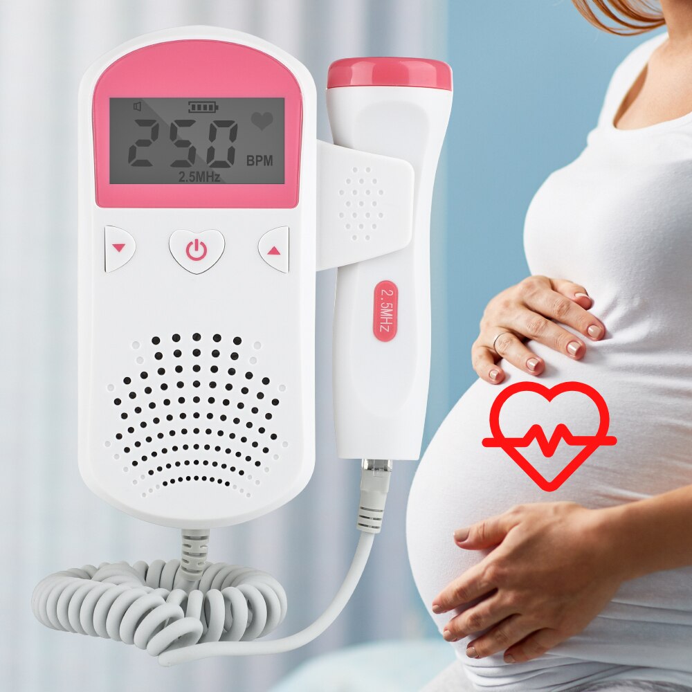 Fetal Doppler Baby Monitor Ultrasound Fetus Dopple... – Vicedeal