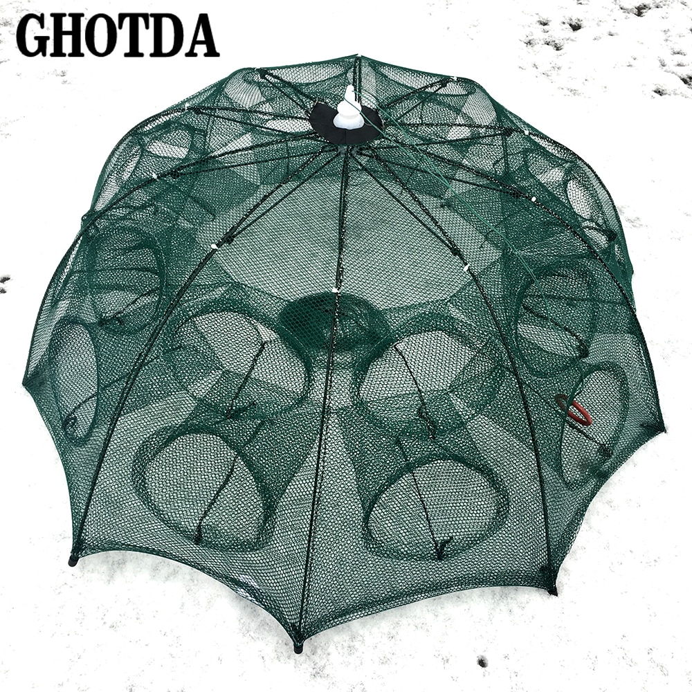 Ghotda 4-20Holes Automatische Visnet Garnalen Kooi... – Vicedeal