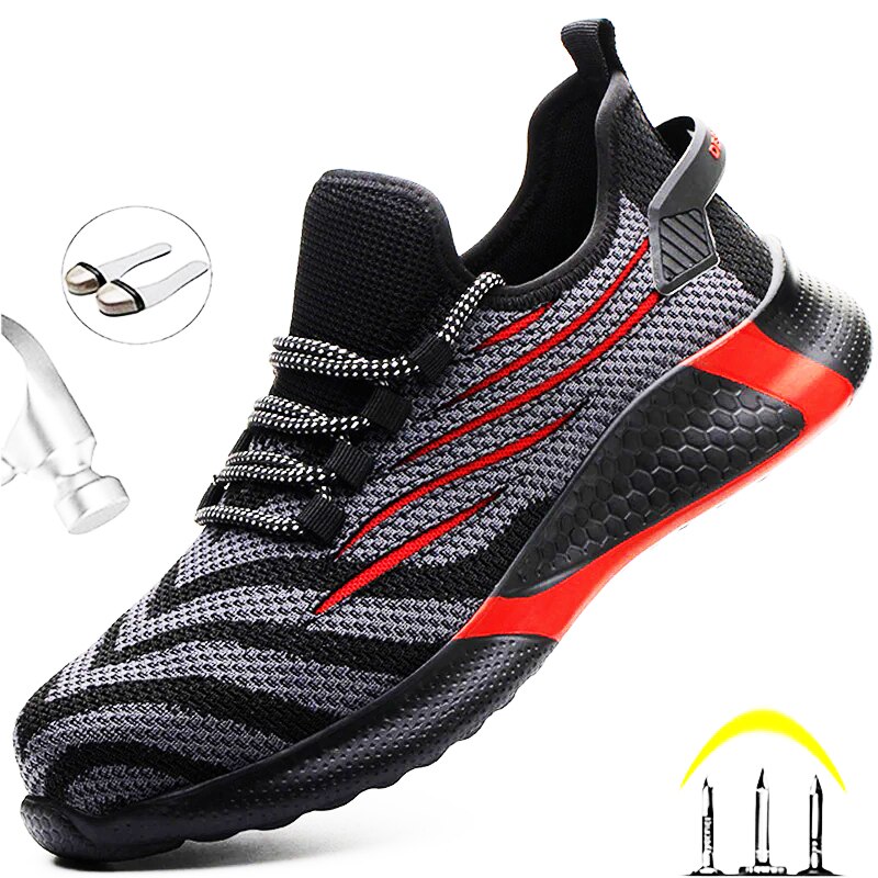 Men Work Safety Shoes Anti-puncture Work Sneakers ... – Vicedeal