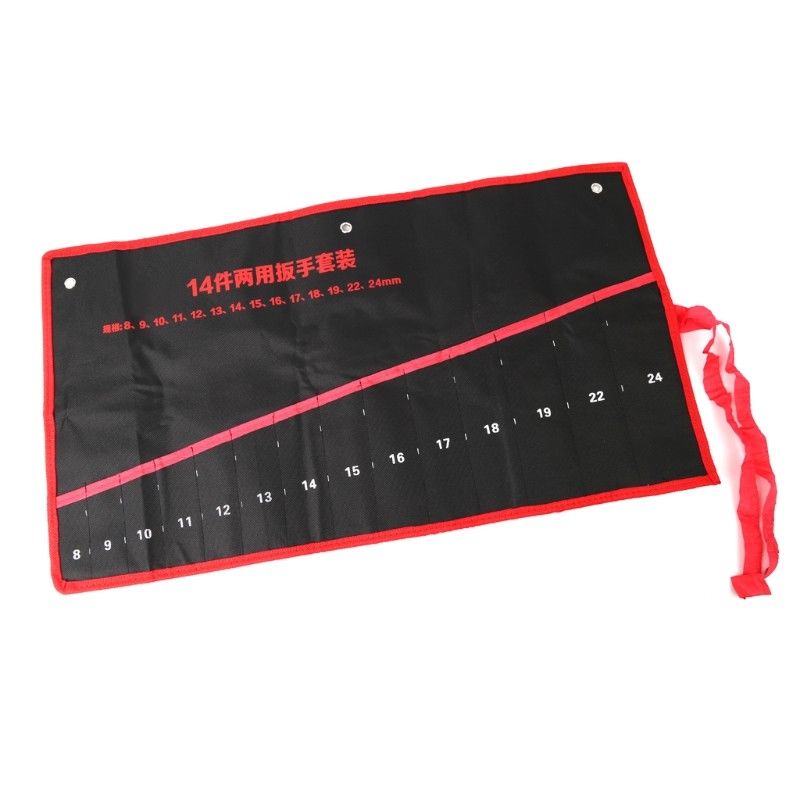 Spanner Wrench Tool Pockets Canvas Roll Up Storage... – Grandado