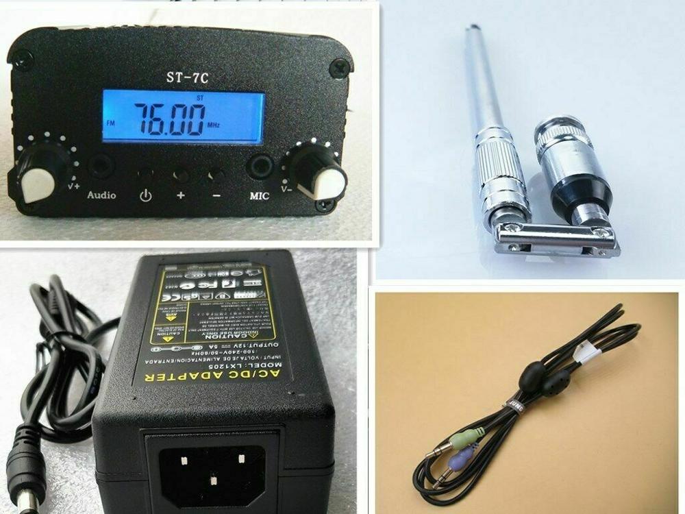 ST-7C 1W/7W 76-108MHZ Stereo PLL FM transmitter br... – Vicedeal