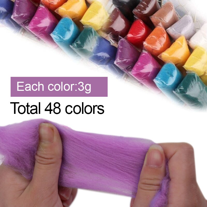 Nonvor 48 Colors Wool Felting Kit DIY Wool Felting... – Grandado