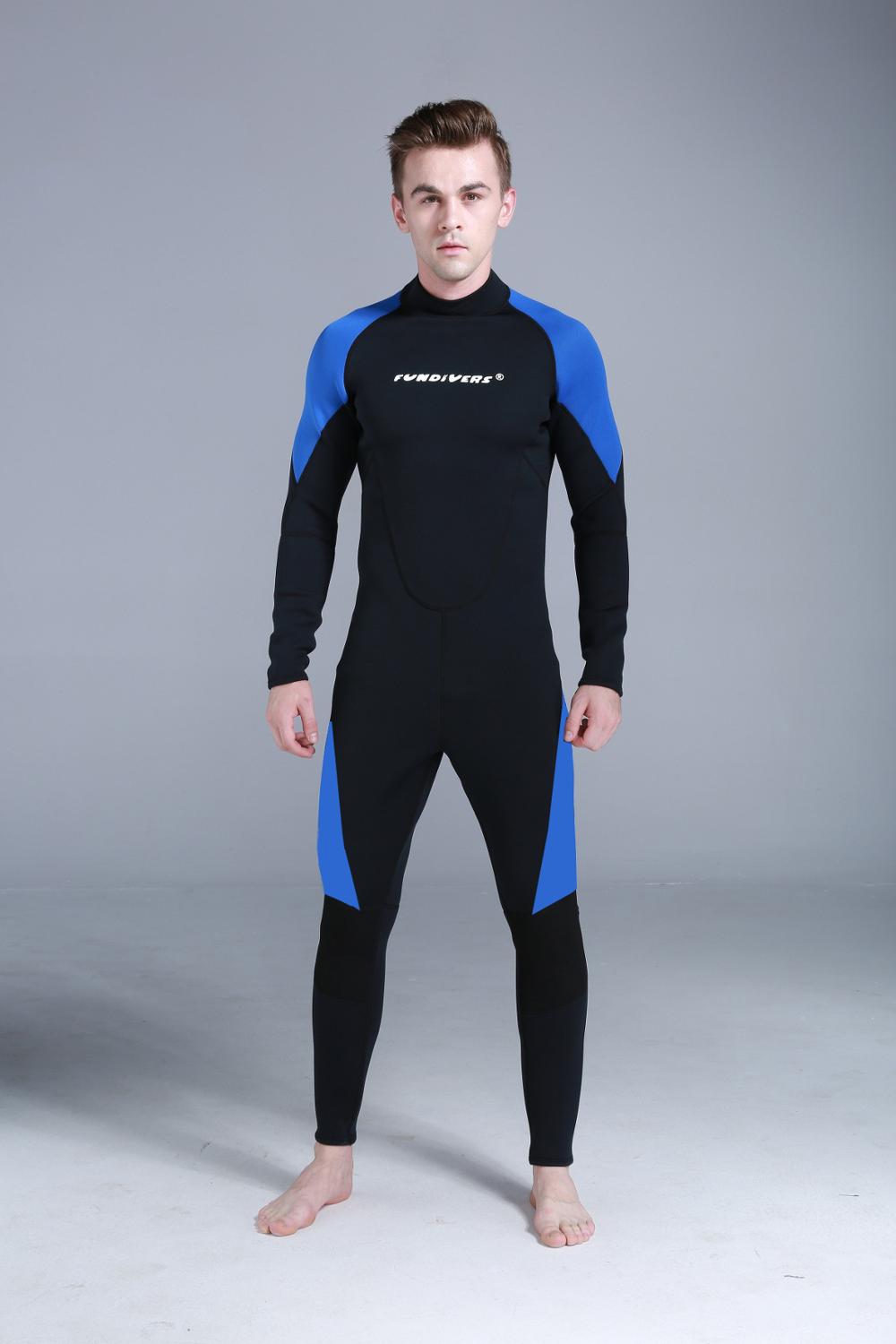 3mm Men Diving Suit Full Body Scuba Wetsuit Surf S... – Grandado