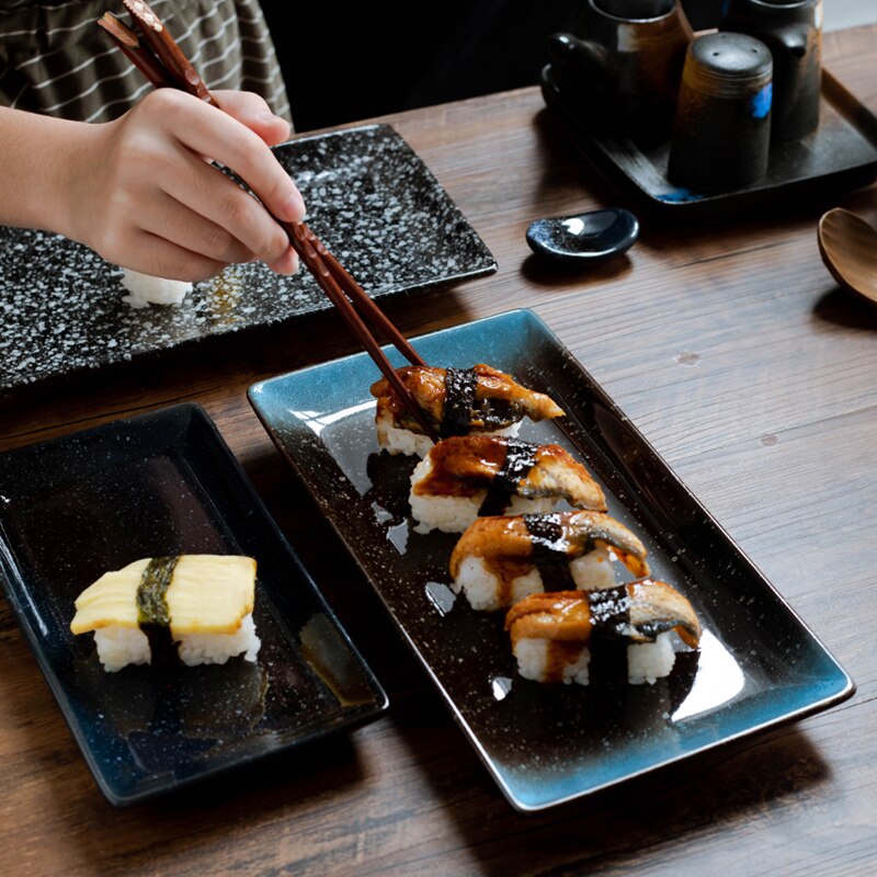 FANCITY Sushi plate, home ceramic square plate, re... – Vicedeal