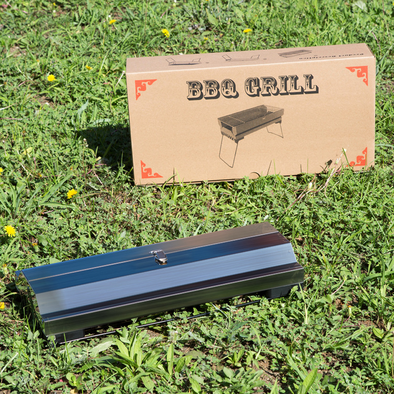 Portable BBQ Grill Barbecue Burner Stove Outdoor G... – Grandado