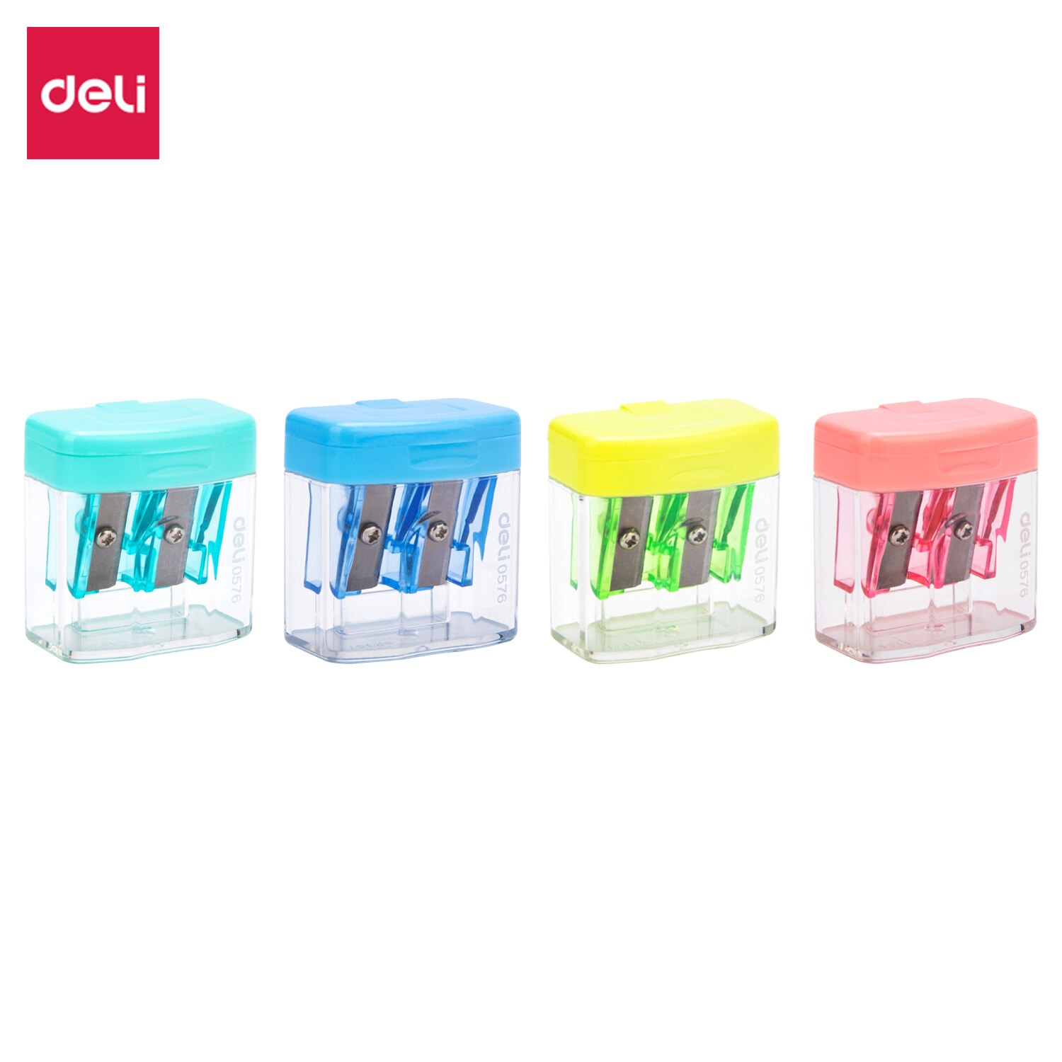 Deli Pencil Sharpener 4PCS/Lot One/Two Hole Touch ... – Grandado