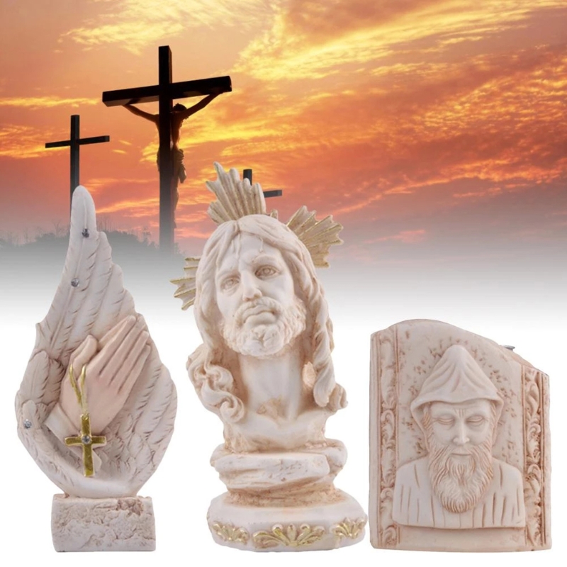 Mini Christ Jesus Sculpture Figure Statue Resin Ha... – Vicedeal