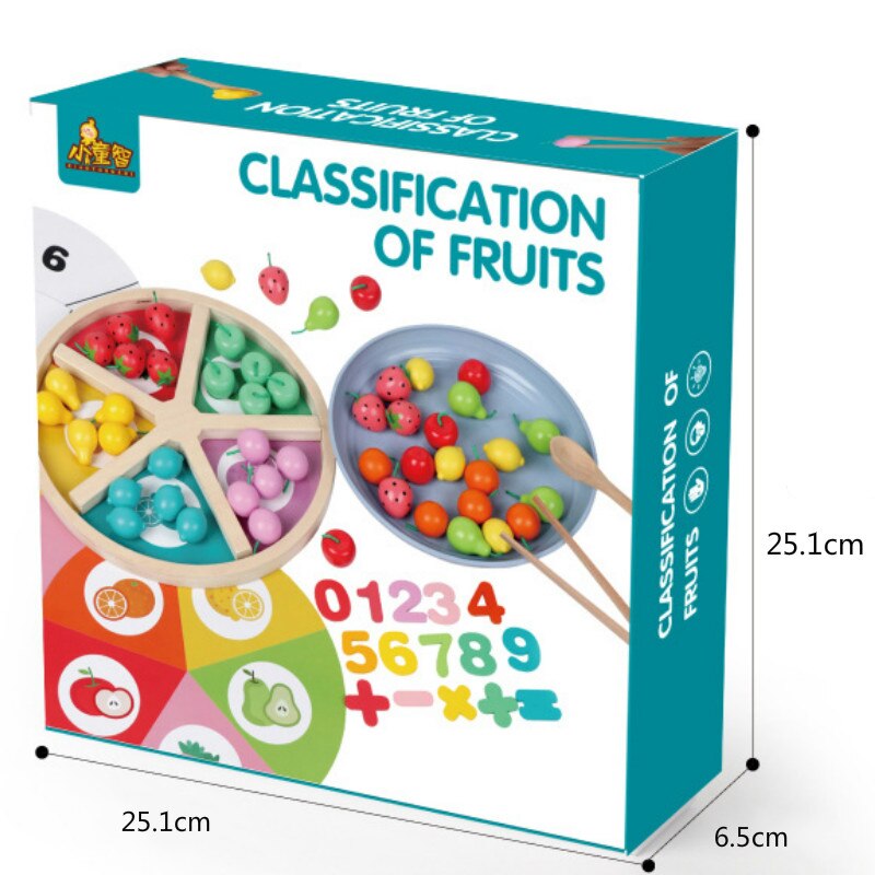 Houten Speelhuis Simulatie Fruit Sorteren Plaat Sp... – Grandado