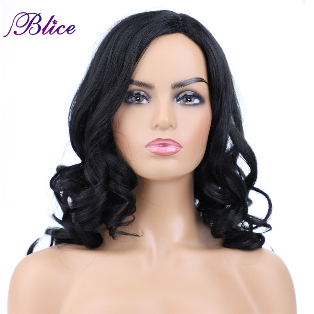 Blice Medium Length Wig Synthetic 20 inch Women Da... – Vicedeal