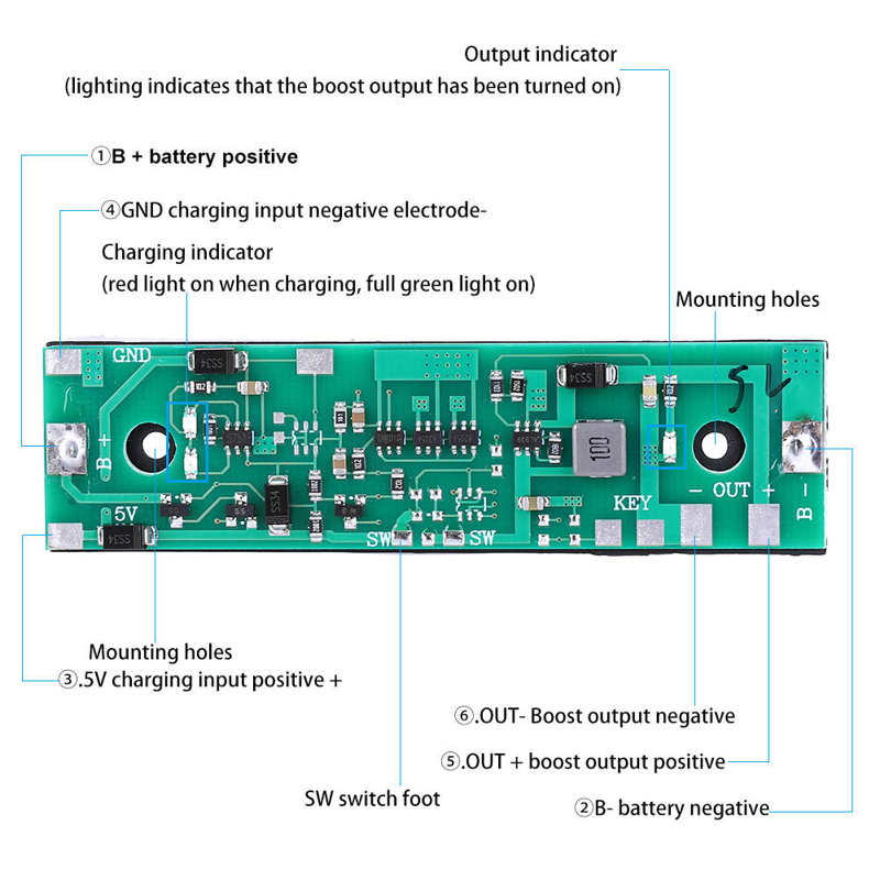 Power supply module boost battery 5V 6V 9V 12V 186... – Grandado