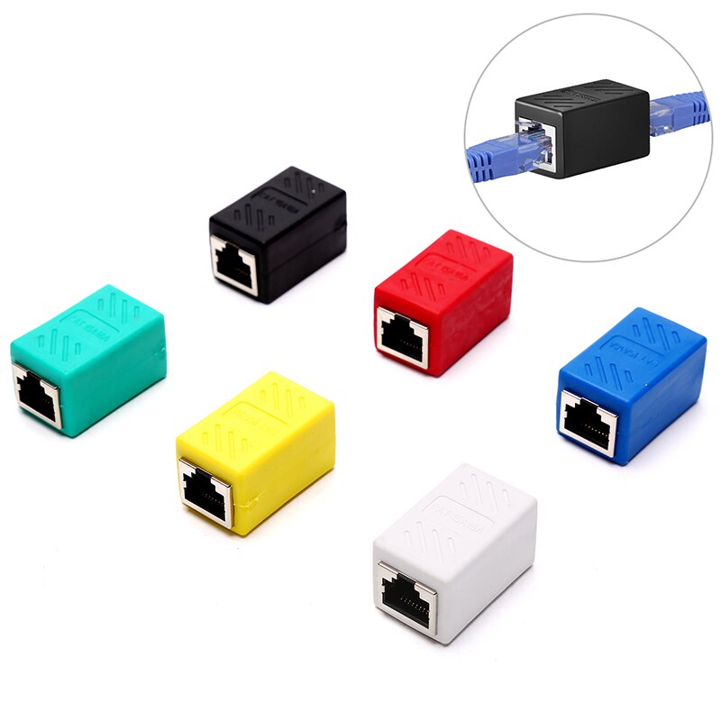 Adaptador hembra de red RJ45, Conector de colores ... – Grandado