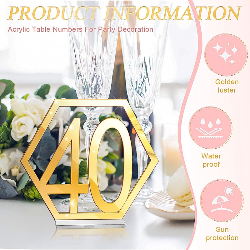 ! Wedding Reception Table Number Wedding Acrylic T... – Grandado
