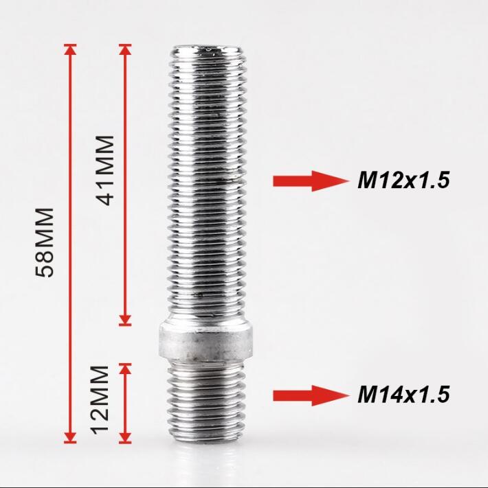 20pcs/set EXTENDED Wheel Stud Conversion Tall Lug ... – Vicedeal