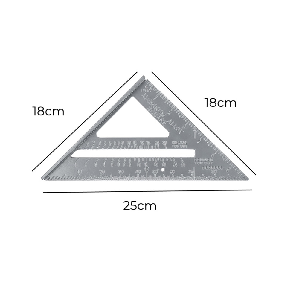 7inch Measurement Tool Square Ruler Aluminum Alloy... – Grandado