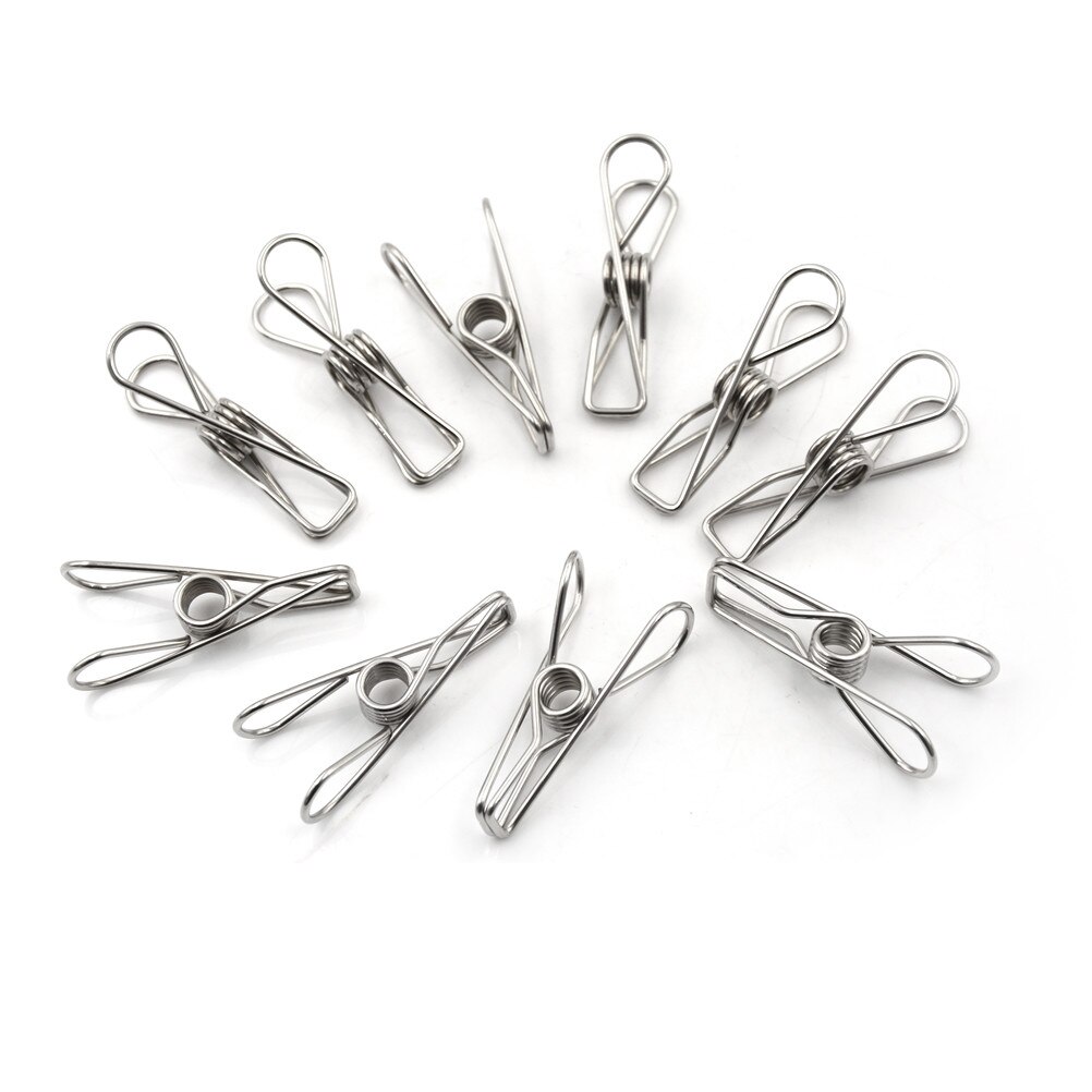 10pcs/lot Stainless Steel Metal Spring Clips Clamp... – Vicedeal