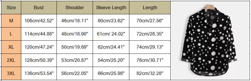 Mode Mannen Polka Dot Shirt Button Down Slim Fit L... – Vicedeal