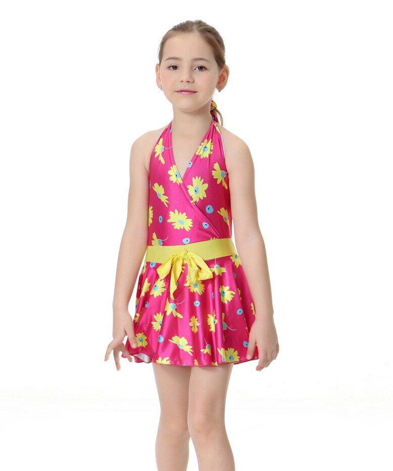 Halter One Piece Muslim Swimwear Girls Backless Ki... – Grandado