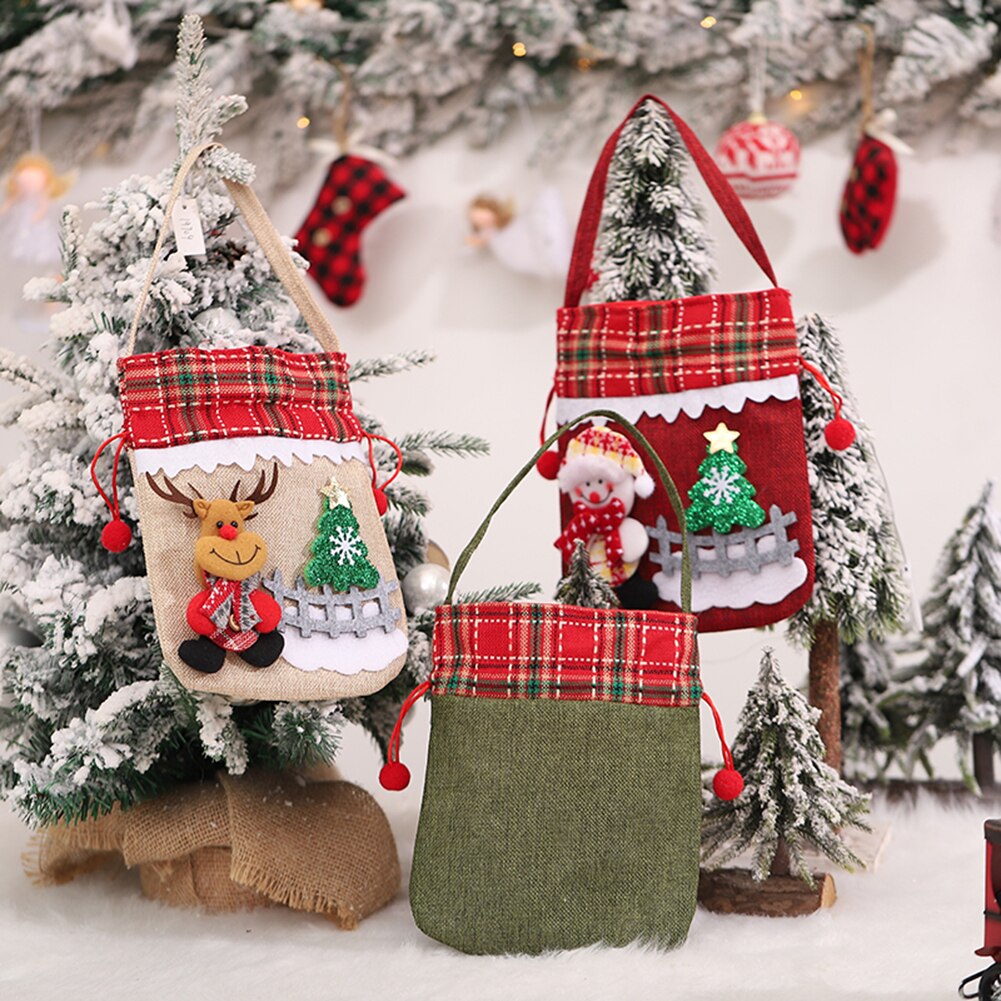 Christmas Bag Daily Necessities Decoration Linen D... – Vicedeal