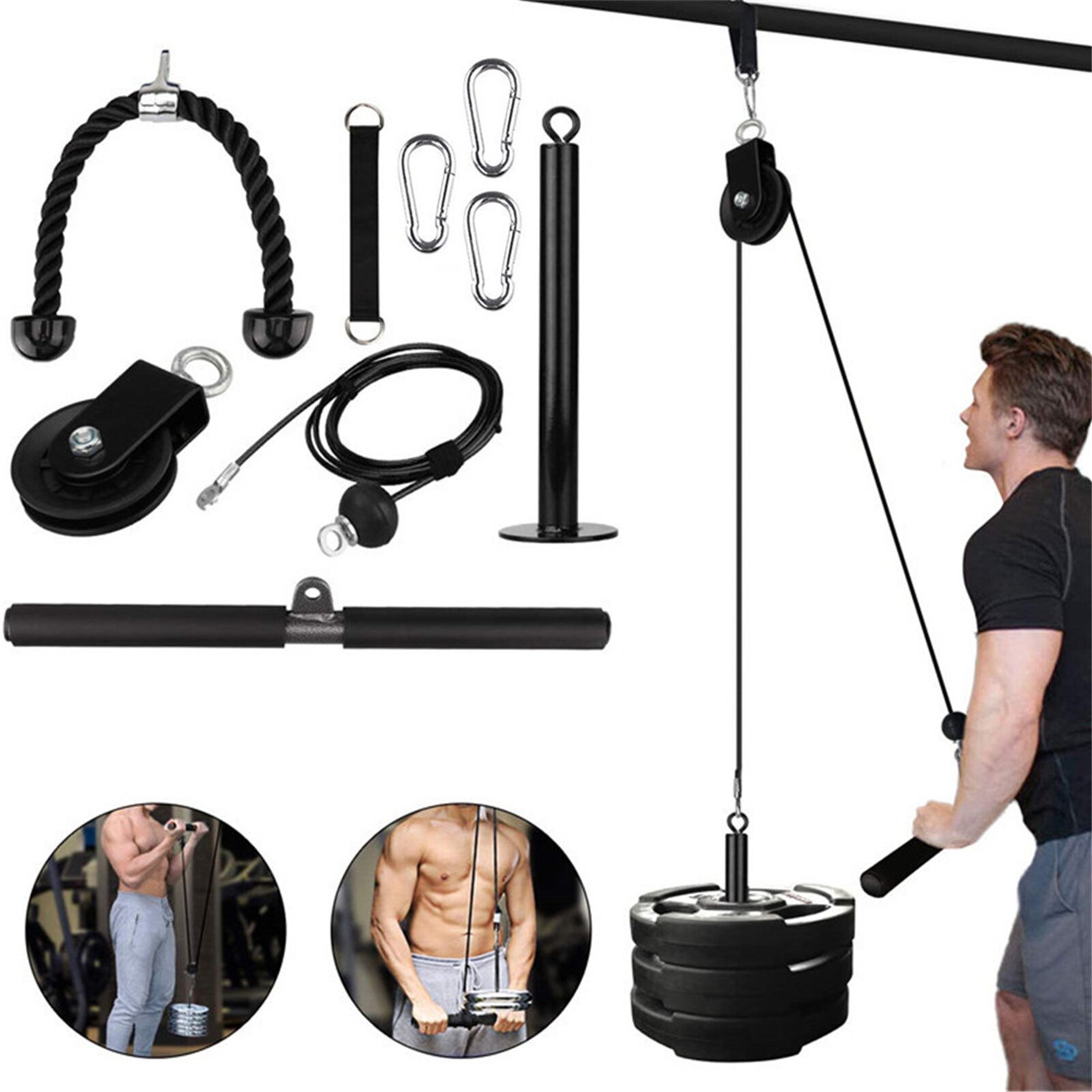 Pulley Cable System Machine Pull Down And Lift Up ... – Vicedeal