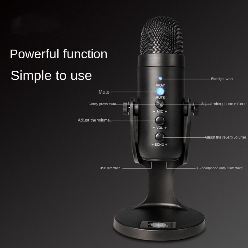 Snowman USB Capacitor Microphone Computer Mobile G... – Grandado