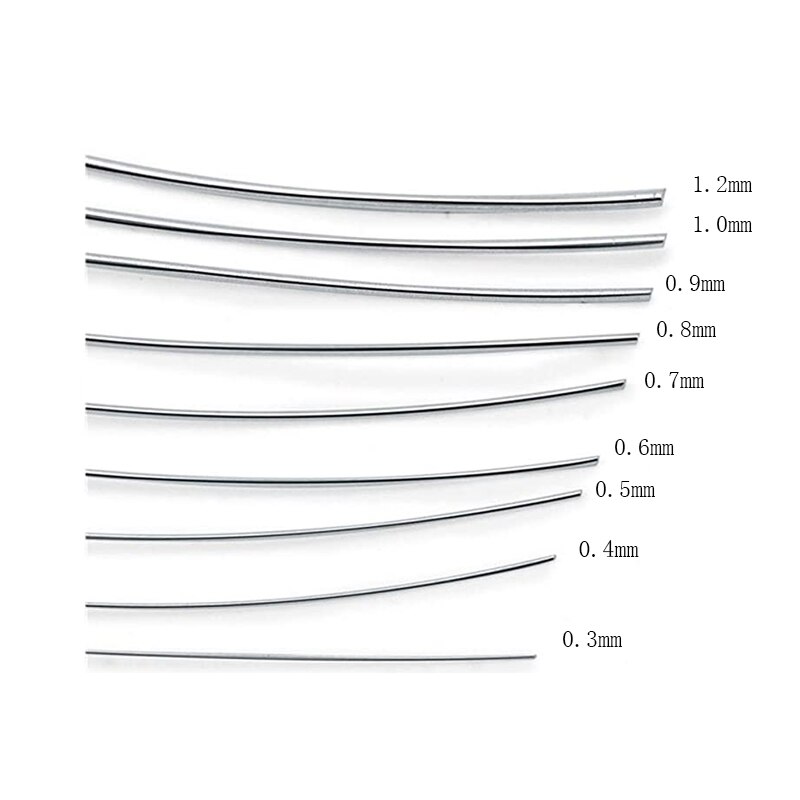 0.5 meters 0.3-1.2mm 925 Sterling Silver Wire Stri... – Vicedeal