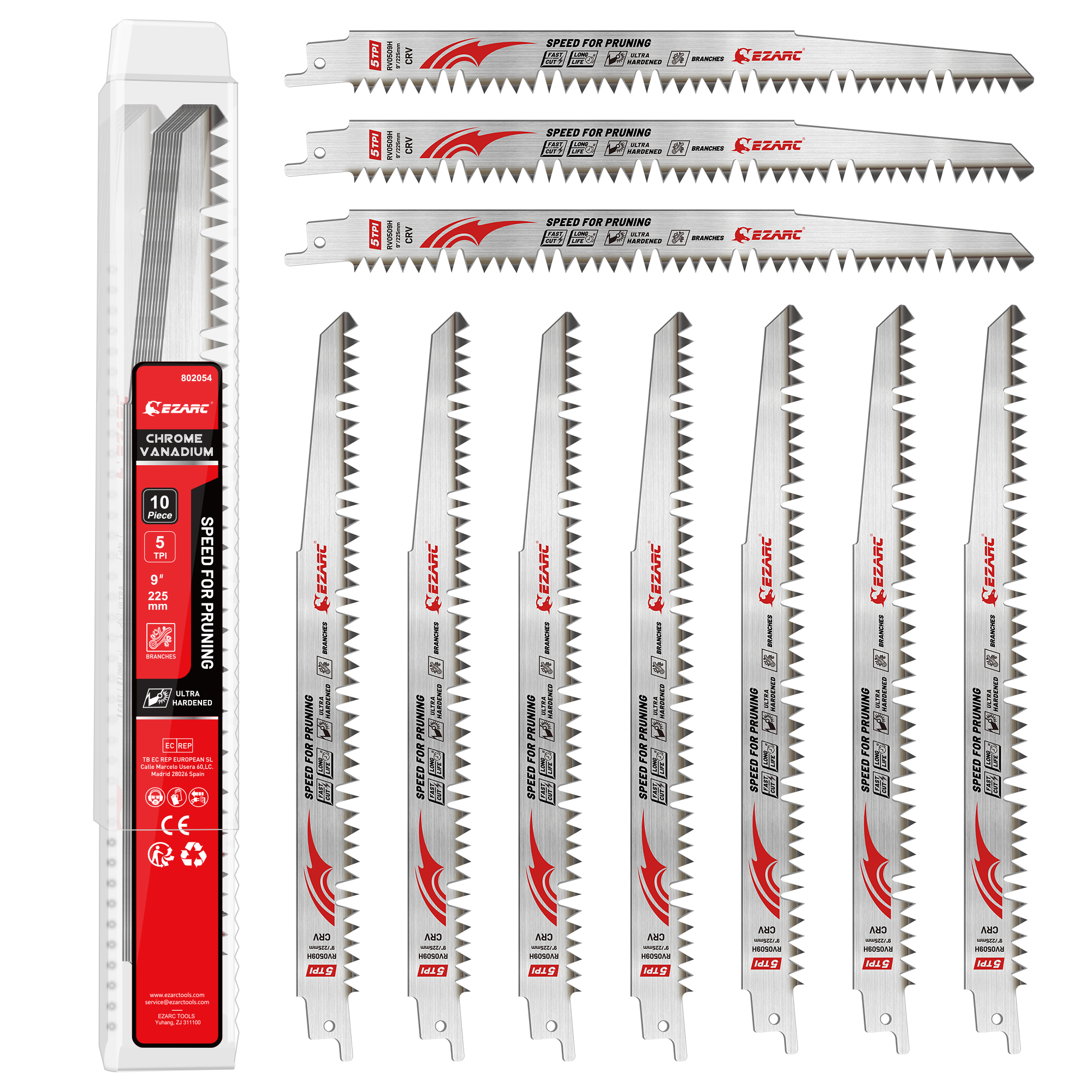 EZARC Reciprocating Saw Blades 9'' , Wood Pruning ... – Vicedeal