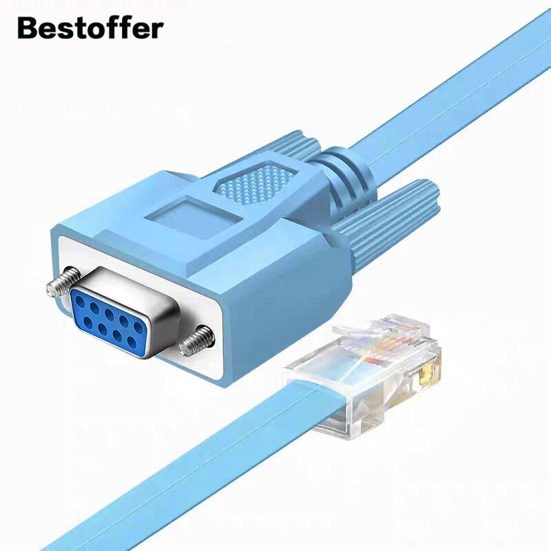 RJ45 8P8C Stecker auf 9 Pin RS232 RS-232 DB9 Weibl... – Grandado