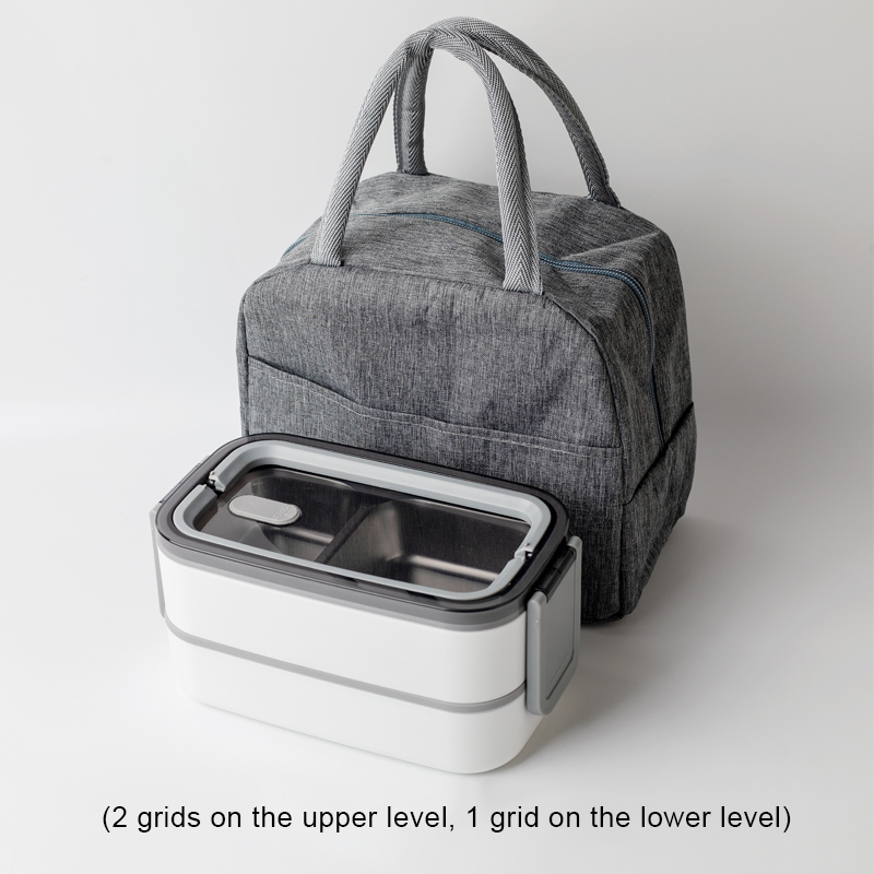 1400Ml Dubbele Lagen Lunch Box Met Zak Rvs Thermos... – Grandado