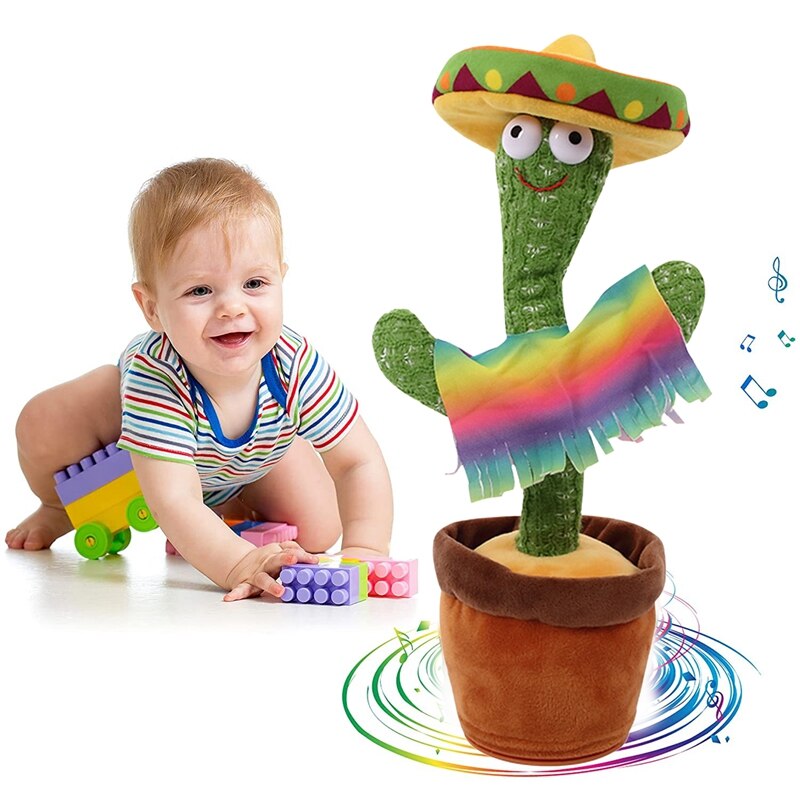 Lovely Talking Toy Dancing Cactus Doll Speak Talk ... – Grandado