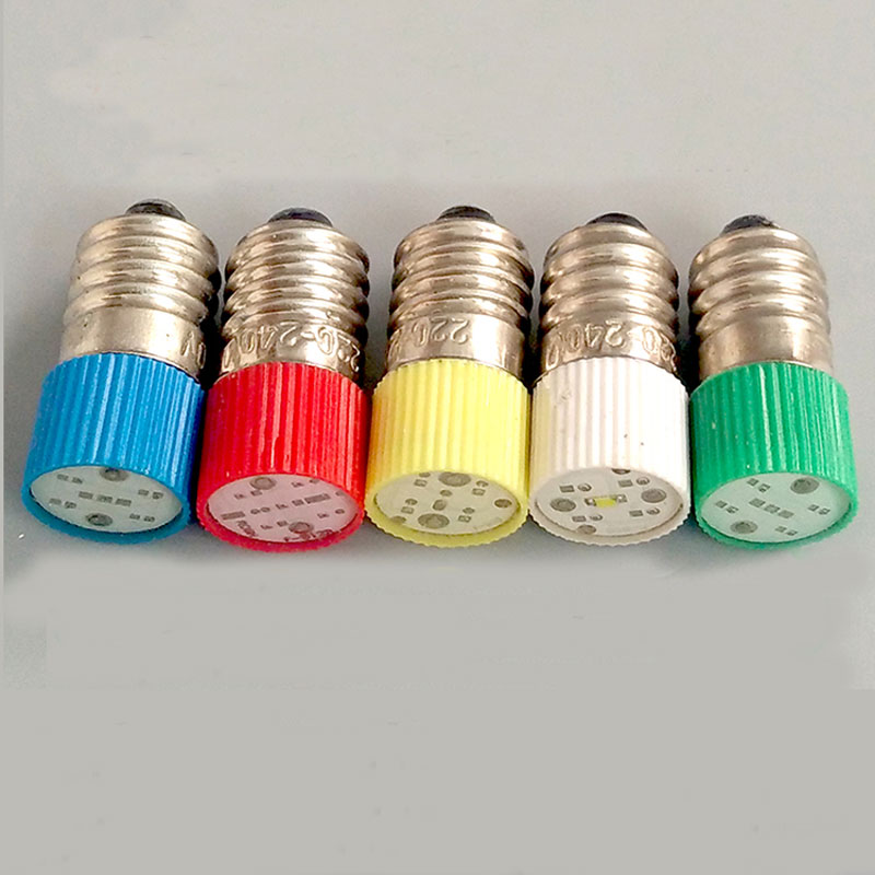 E10 LED Instrument Indicator Light Bulb 12V Button... – Grandado