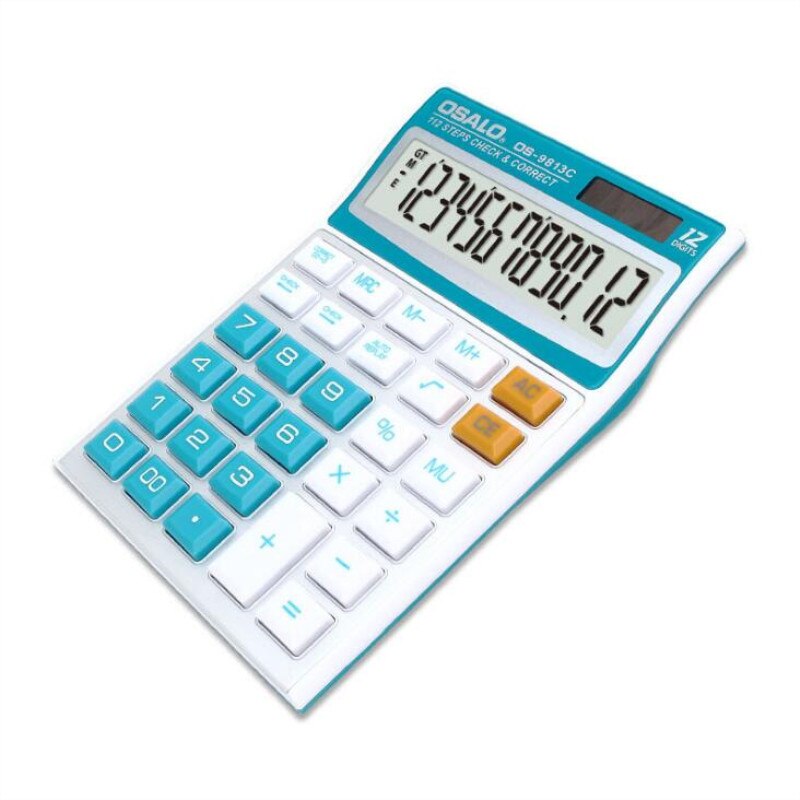 9813C ABS plastic button calculator desktop solar ... – Vicedeal