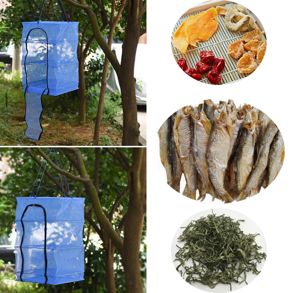 4 Layers Folding Fish Network Net Red Drying Rack ... – Vicedeal
