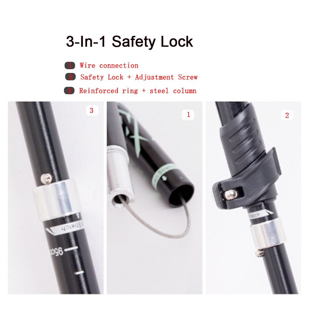 EVA Handle 5-Section Trekking Poles Telescopic Fol... – Grandado