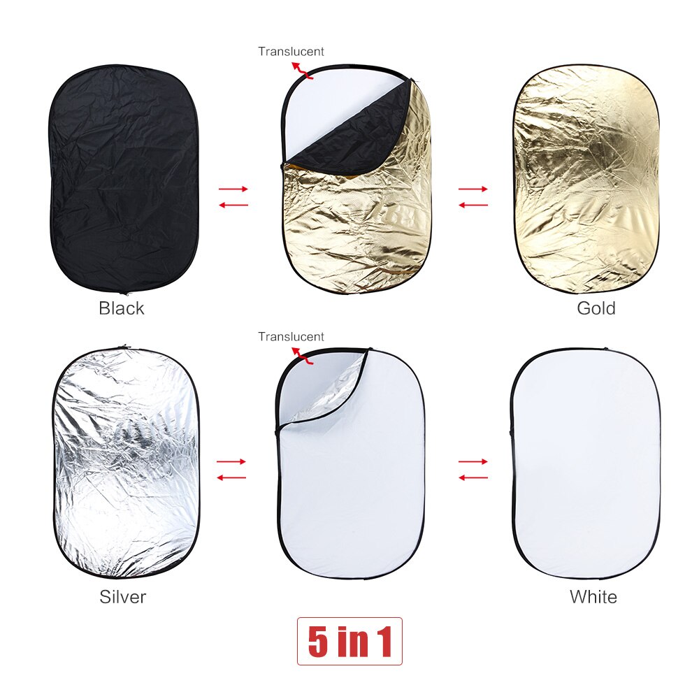 Andoer 24"*36"/60*90cm 5 in 1 (Gold,Silv... – Grandado