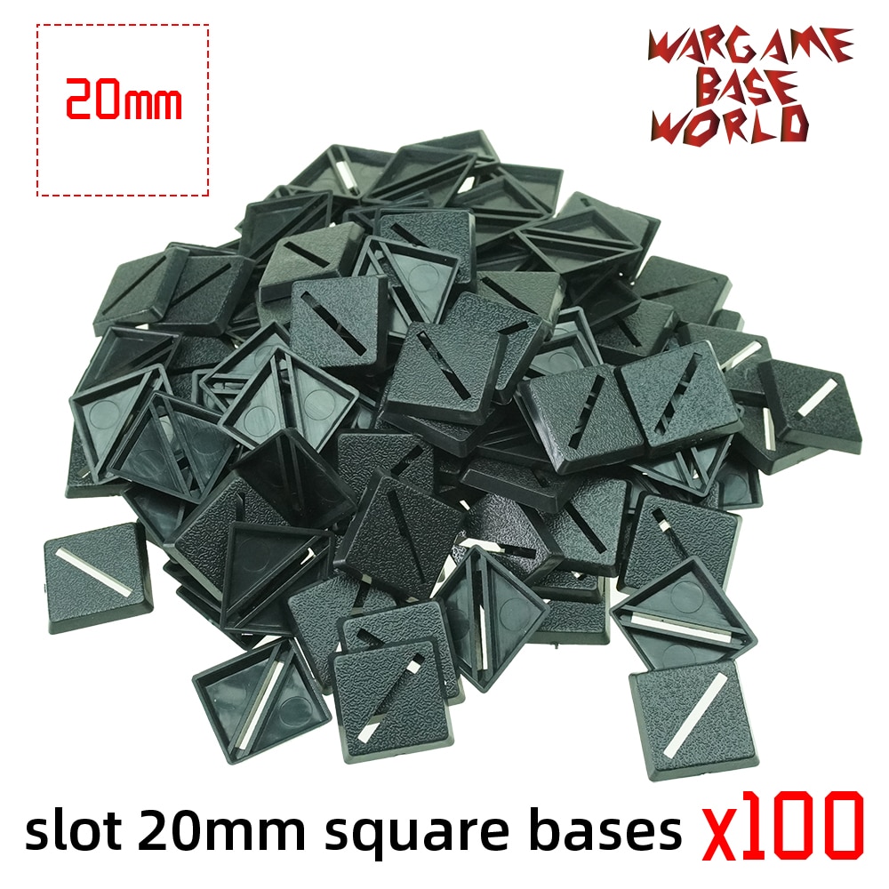 wargame base world - slot 20mm square bases – Grandado