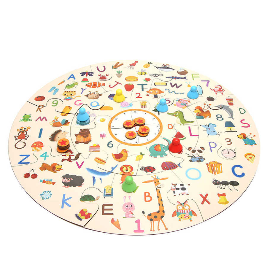 Educational Toy Learning Letters&Number Clock Deve... – Vicedeal
