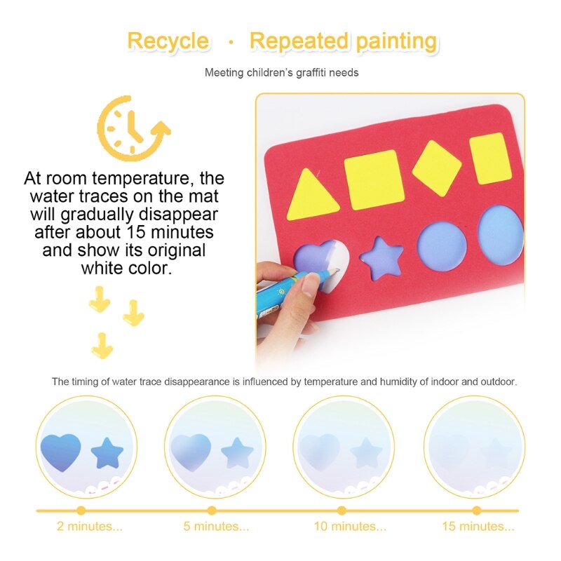 Fun Interactive Baby Color Mat with Water Color fo... – Grandado