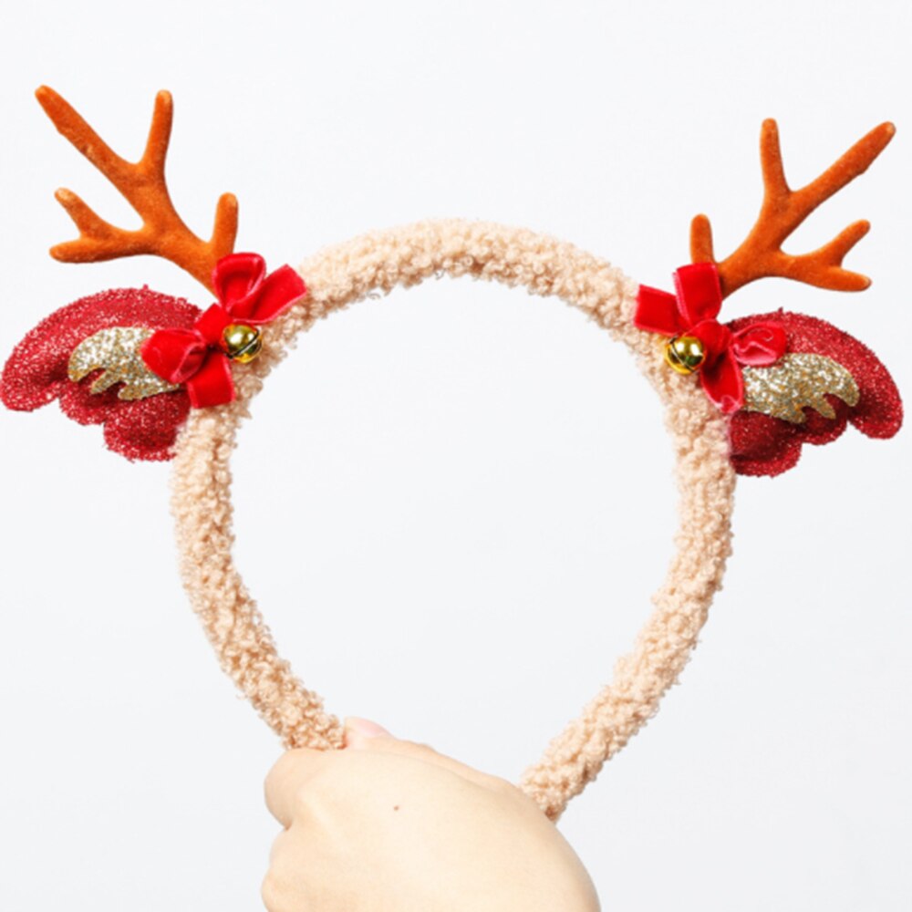 Christmas Reindeer Antlers With Bells Christmas Ha... – Grandado